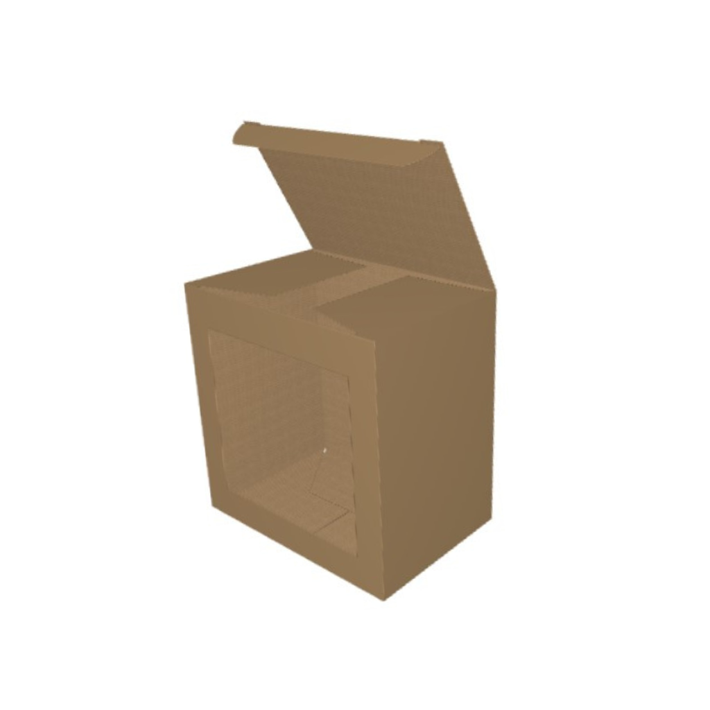 Cardboard boxes with window – Craft Addicted